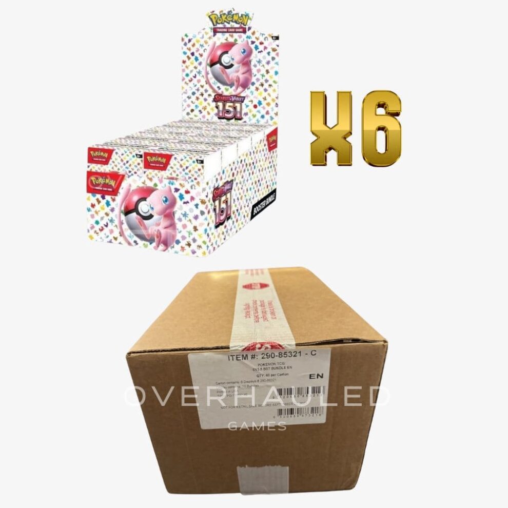 Pokemon TCG Scarlet & Violet 4.5 – 151 Booster Bundle Display Master ...